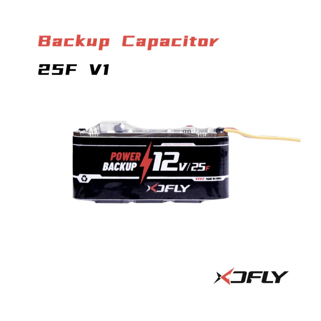 XDFly Backup Capacitor 25F 12V (13.0V MAX) – Rotorquest Inc.