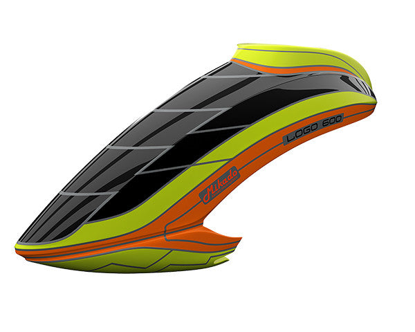 05111 CANOPY LOGO 600 NEON YELLOW/ORANGE – Rotorquest Inc.