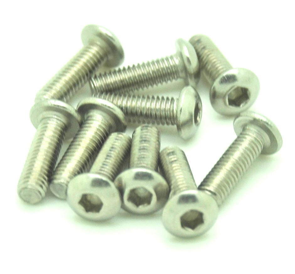 M3x10mmHex Socket Round Head High Grade Steel Screw 10pcs – Rotorquest Inc.
